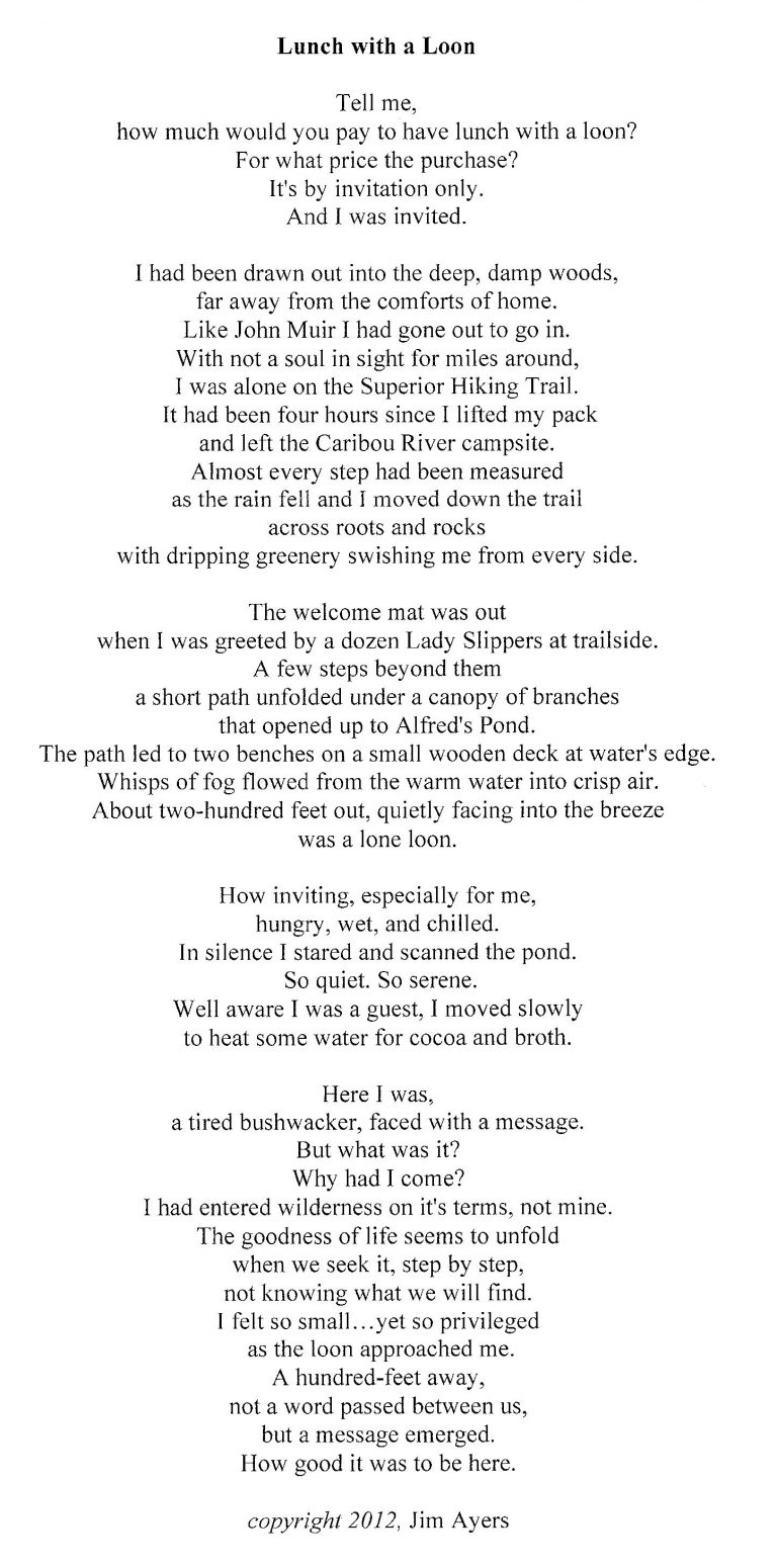 Poem - Superior Hiking Trail Association
